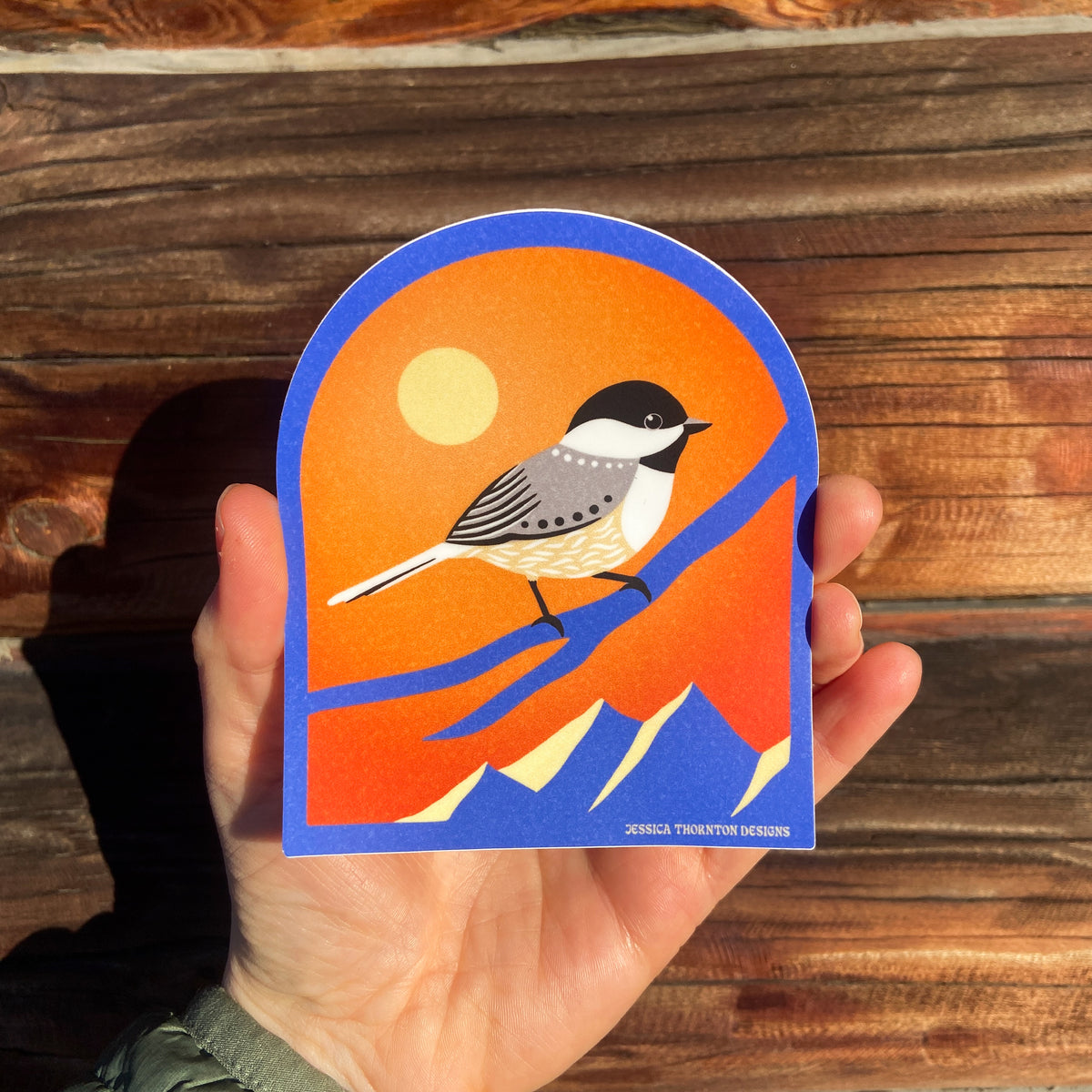 Chickadee Sticker - Birds of the North – Jessica Thornton Designs