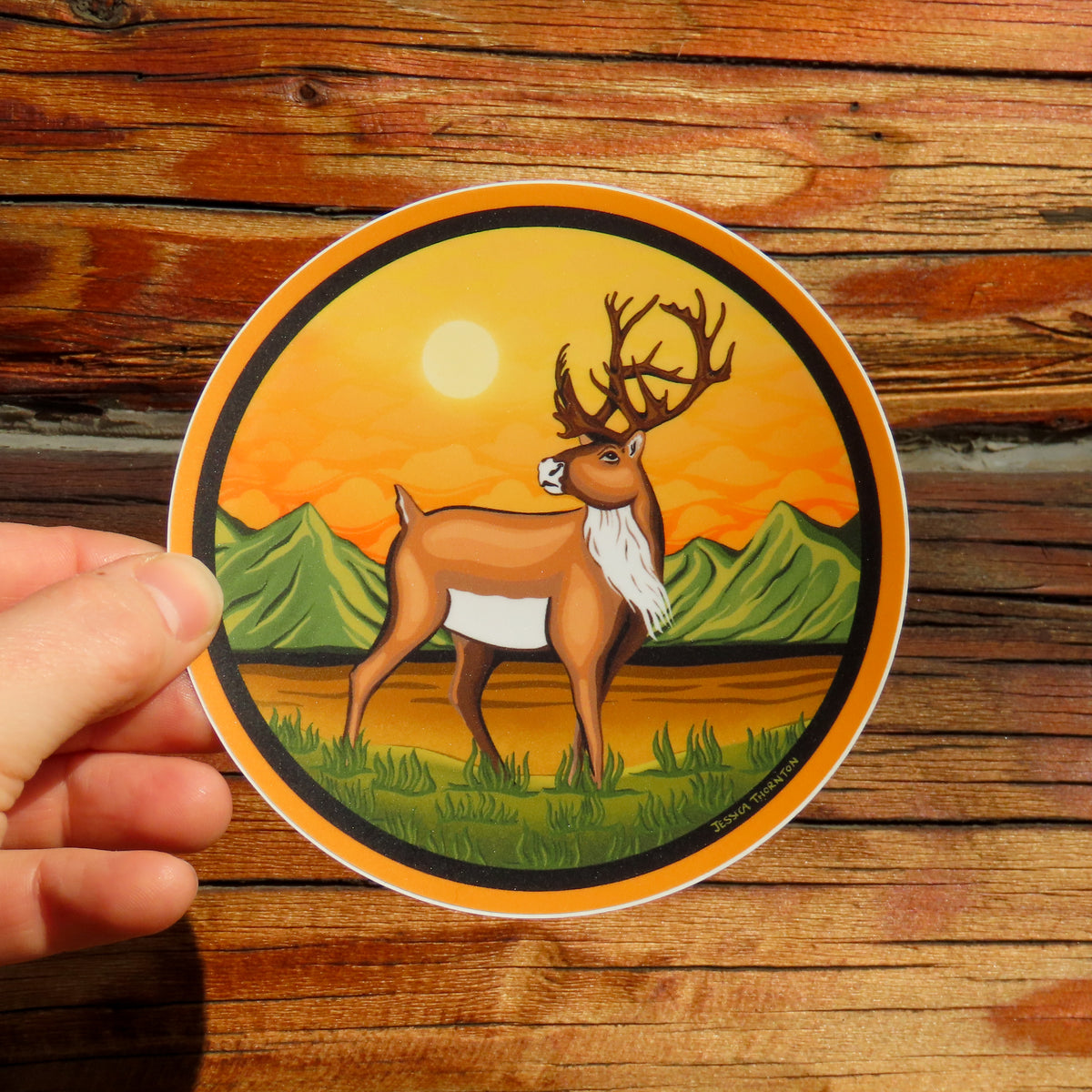 Caribou Sticker – Jessica Thornton Designs